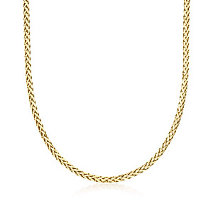 Ross-Simons 3.2mm 14kt Yellow Gold Franco Wheat-Chain Necklace. 18 inches