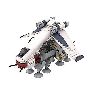 Building Boat Republic Dropship with at-OT Walker,Collectible Building Toy Model,Creative Building Bricks,Educational Building Kits (436 PCS)