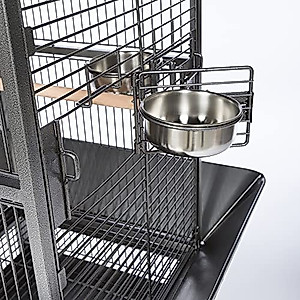 Prevue Pet Products 34511 Dometop Bird Cage, Small, Black Hammertone