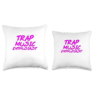 Trap Music Beats Enthusiast Trap Music Graphic Party Dance Throw Pillow, 16x16, Multicolor
