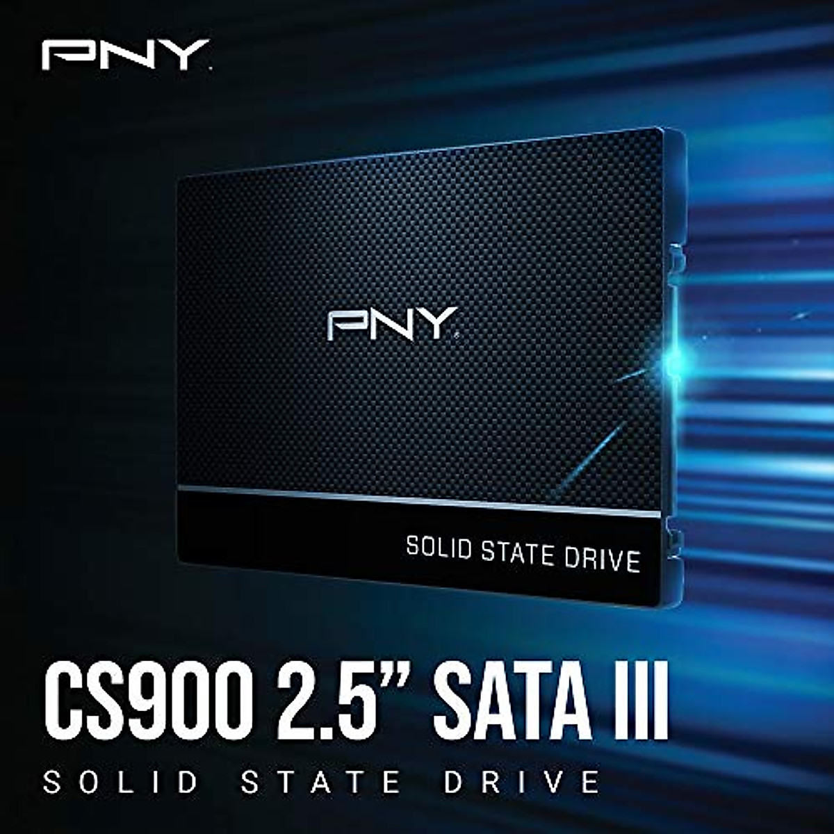 PNY CS900 1TB 3D NAND 2.5" SATA III Internal Solid State Drive (SSD) - (SSD7CS900-1TB-RB)