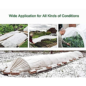 VEAVFIOY Plant Covers Freeze Protection, 10 ft x 30 ft Garden Fabric Plant Cover Floating Row Cover for Winter Frost Protection Sun Protection