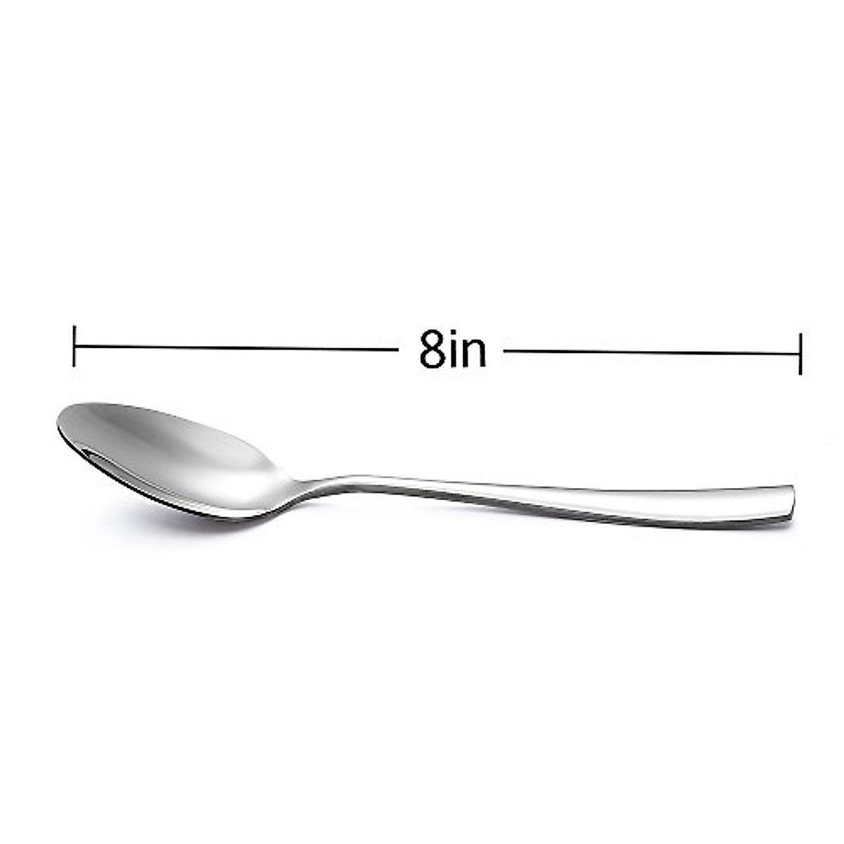 Eslite 12-Piece Large Stainless Steel Dinner Spoons,8 Inches