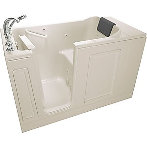 American Standard 3051.119.WLL Acrylic Whirlpool 30"x51" Left Side Door Walk-In Bathtub in Linen