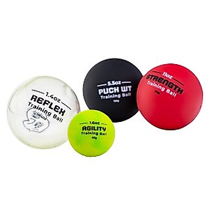 Franklin Sports Stickhandling Balls Training Aid - Hockey Balls Training Aid - Four Balls Included - Deke Kit