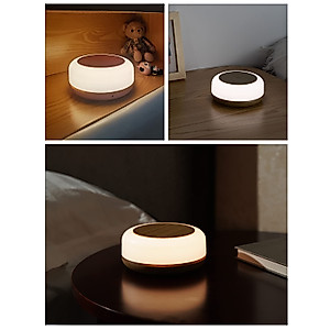 Nursery Night Light, Baby Night Light with Dimmable 3 Color Light LED Bedside Touch Lamp for Kids Breastfeeding Nightstand Light, USB Rechargeable Lamp for Kids Room