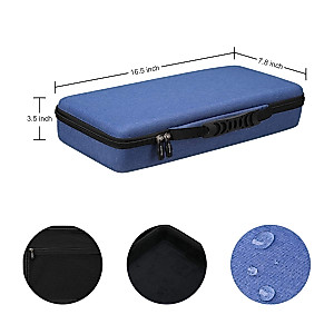 Aproca Hard Storage Magnetic Tiles Case, Fit for PicassoTiles 110/100 / 60/42 Pieces/SUNHE YHK 100Pcs Set Magnet Building Tiles(Blue)