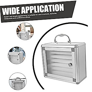 FUNOMOCYA Box Mobile Phone Safe Storage Cabinet with Lock Lockers for Employees Metal Storage Locker Mobile Phone Organizer Phone Locking Box Sundries Storage Cabinet Phone Box with Lock