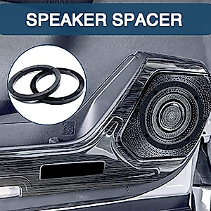 AICARS 2 Pcs 6.5-inch Universal Fit ABS Speaker Spacers for Auto Car, 14mm Depth