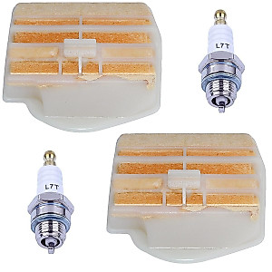 AUMEL Air Filter Spark Plug Kit for Husqvarna 445 445E 450 450E Jonsered 2250 2245 Chainsaw Replace 544080802.