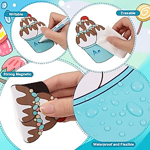 Qweryboo 12Pcs Christmas Mouse Cruise Door Magnets Stickers Fridge Refrigerator,Cute Ice Cream Magnet Car Door Fridge Magnet Sticker Whiteboards for Holiday Kitchen Locker Favors