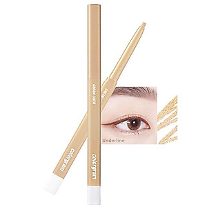 COLORGRAM Artist Formula Cream Liner - 04 Gold Harmony | Best Cream Eyeliner, Ultra Pigmented, Long Lasting, Waterproof & SmudgeProof, Easy to Use, All Day Wear and Daily Makeup, Korean Beauty 0.25g