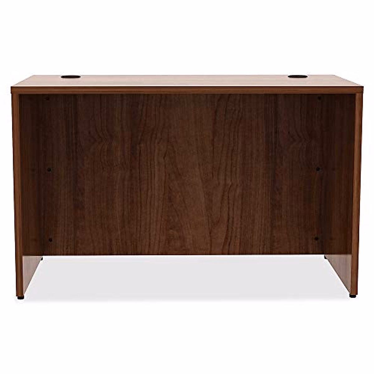 Lorell Essentials Desk, Walnut Laminate