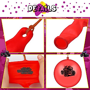 36 Pcs Truck Party Favor Truck Punch Balloons Colorful Punching Balloons with Rubber Bands Punch Ball Birthday Party Favors Punching Balls Toys for Fun Games Truck Party Supplies Goodie Bag Fillers