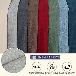 Sutteles Rocking Chair Cushion,Indoor/Outdoor Rocking Chair Cushions with Elastic,Thickened Cushions for Outdoor Rocking Chair, Tufted Rocking Chair Cushions, 41.33 * 17.71 Inch, 1-Pack (Light Gray)