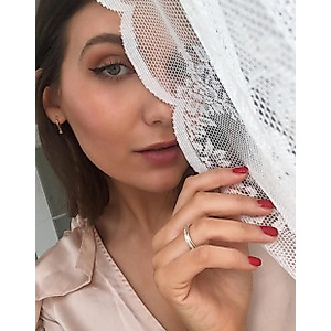 366DAYS Anxiety Rings for Women Titanium Steel Spinner Fidget Band Rings Cubic Zirconia Relieving Anxiety Wedding Promise Lucky Rings Comfort Fit Size 5 to 10