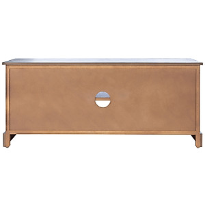 SAFAVIEH Home Collection Landers Brown 4-Drawer Media Stand (up to 55-inch Flat Screen TV)