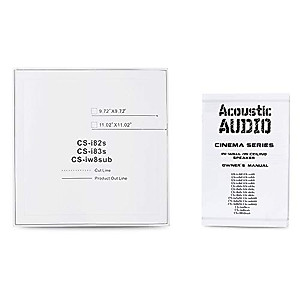 Acoustic Audio CS-I83S in Wall/Ceiling 8" Home Theater 5 Speaker Set 3 Way 1750 Watt CS-I83S-5S