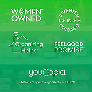 YouCopia RollOut Fridge Caddy, 6" Wide, Pack of 2, Clear