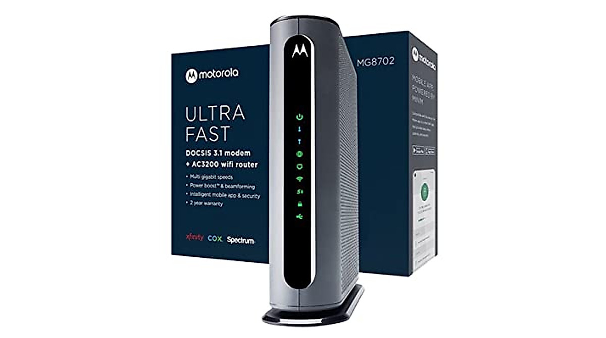 Motorola MG8702 | DOCSIS 3.1 Cable Modem + Wi-Fi Router (High Speed ...