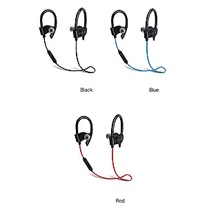 Lobonbo Anti-Lost Earphone RT558 Wireless Headset Wire-Controlled Call Music Earplugs in-Ear Sports Earphones(Black)