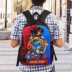 Hkazryut Cartoon 3pcs Backpack Set Casual Travel Backpack Anime Sports Backpacks 04