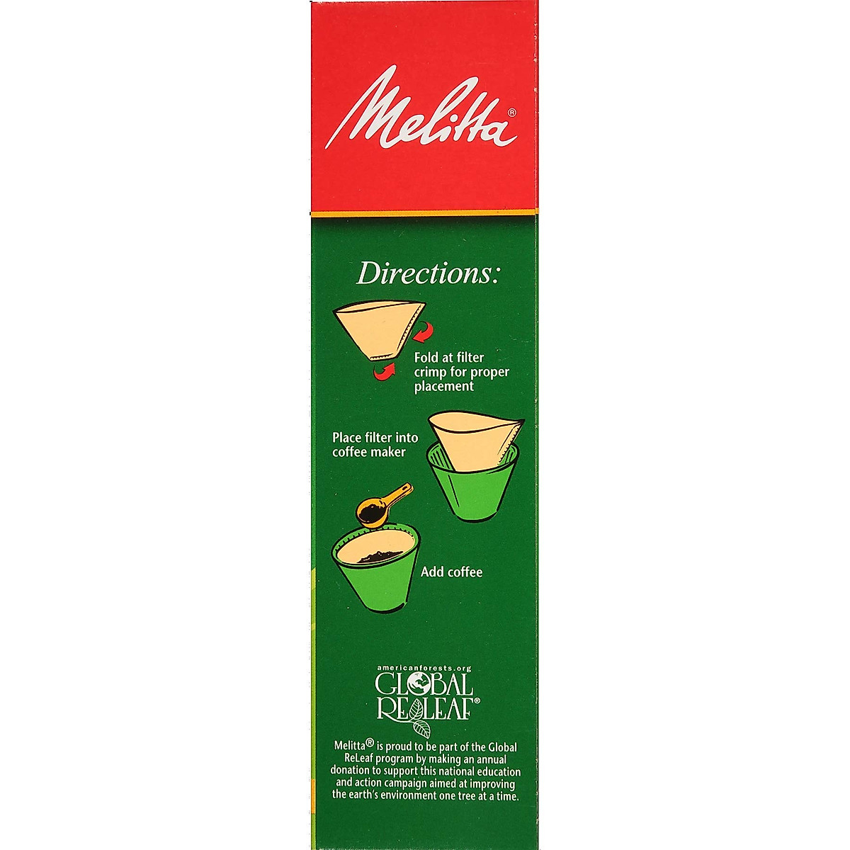 Melitta #4 Coffee Filters, Natural Brown, 2 Pack of 100 Filters.
