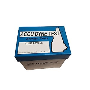 The Dyne Pen Test Essential Plus 32-50 for Plastic Films Sold by Kolorguide (10 Units kit)
