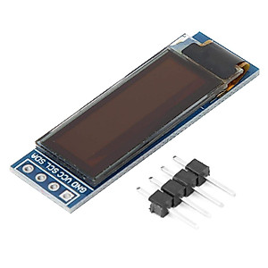 0.91in OLED LCD Display Module IIC I2C Serial OLED Full Color White/Blue LCD Module 128 x 32 for AVR PIC STM32(Blue)