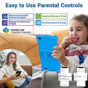 Contixo Kids Tablet V10, 7-Inch HD for Ages 3-7 - Toddler Tablet with Camera, Parental Control, 32GB Storage, WiFi, 50+ Disney Storybooks & Stickers, Kid-Proof Case & Stylus - Blue