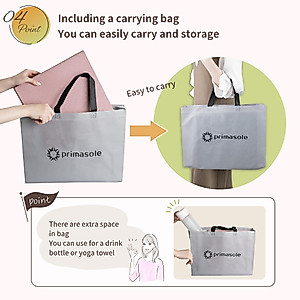 Primasole TPE Folding yoga mat Travel Double side Non-Slip Lightweight Pilates & Floor Workouts6mm thick Earth Brown Grat Color PSS22NH011A