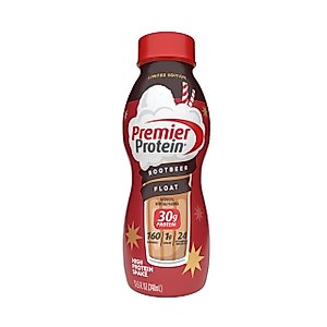 Premier Protein Shake, Root Beer Float, 30g Protein, 1g Sugar, 24 Vitamins & Minerals, Nutrients to Support Immune Health, 11.5 fl oz