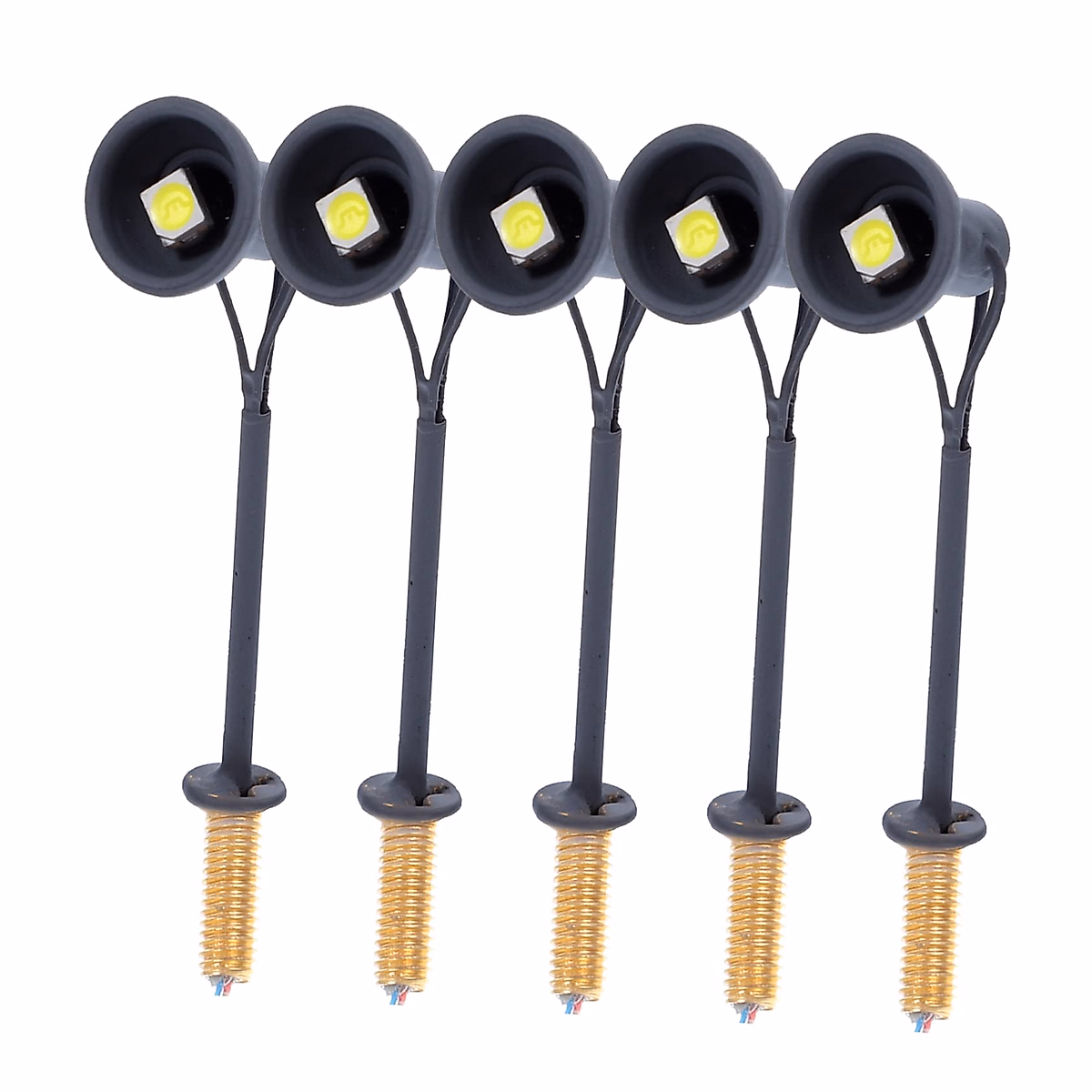 Housoutil 3sets Vivid Sand Table Spotlight Mini Spotlights for Models Micro Landscape Light Decor Miniature Spotlight 5pcs*3