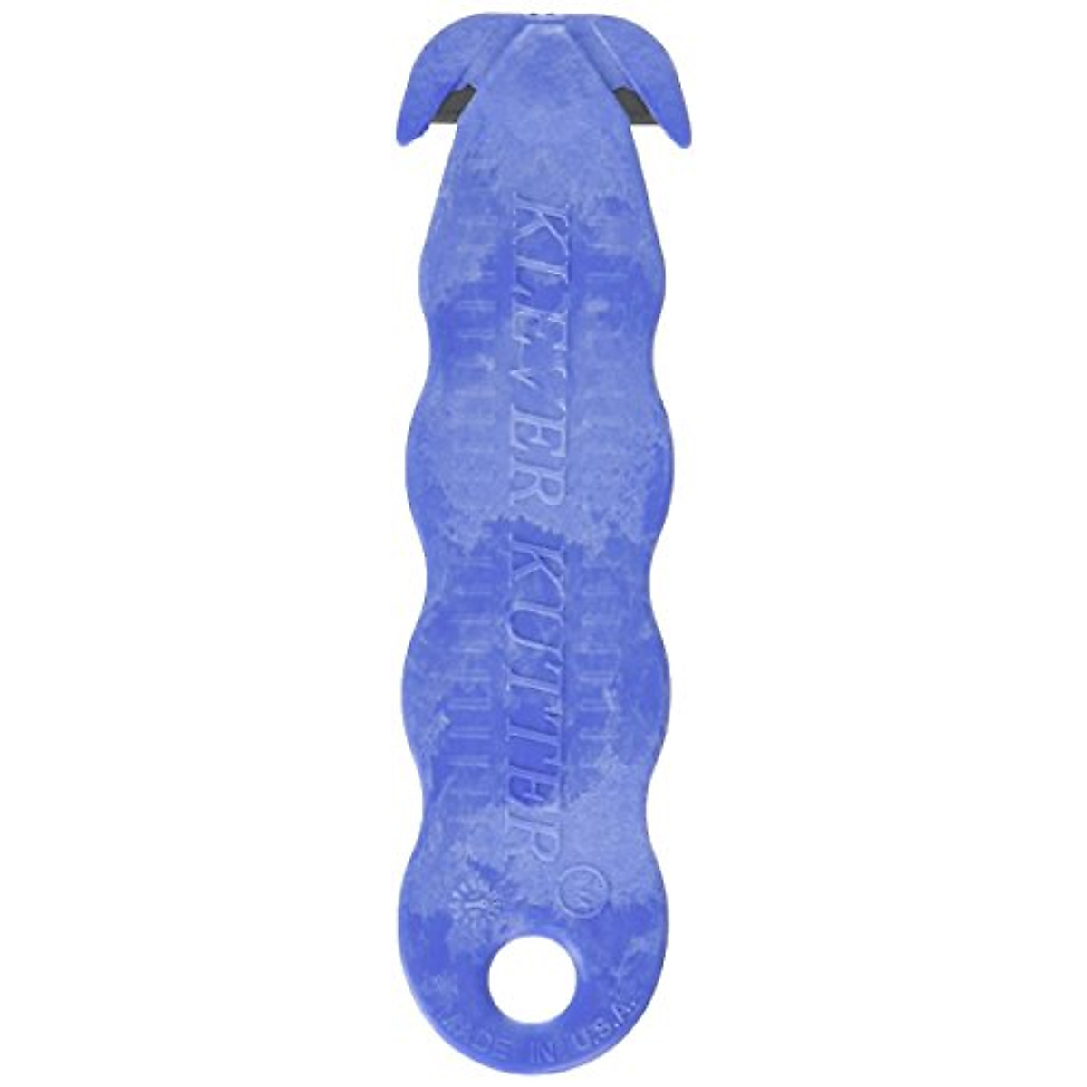 Klever Kutter KCJ-1B Safety Box Cutter, 5 Count, Blue