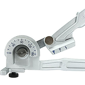 uxcell 2 in 1 Pipe Tube Bender 180 Degree Tool for 3/8-inch 1/2-inch OD Brass Aluminum Thin Walled Steel Tubing
