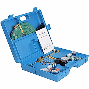 BBBuy Oxygen & Acetylene Gas Cutting Torch and Welding Kit Portable Oxy Brazing Welder Tool Set with Two Hose, Storage Case-Portable Cutting Torch Set Welder Tools