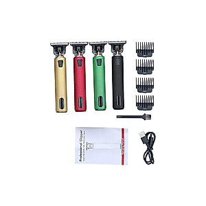 BEAVERSTRONG Cordless Rechargeable Hair Trimmer with LED Power Indicator (Green)