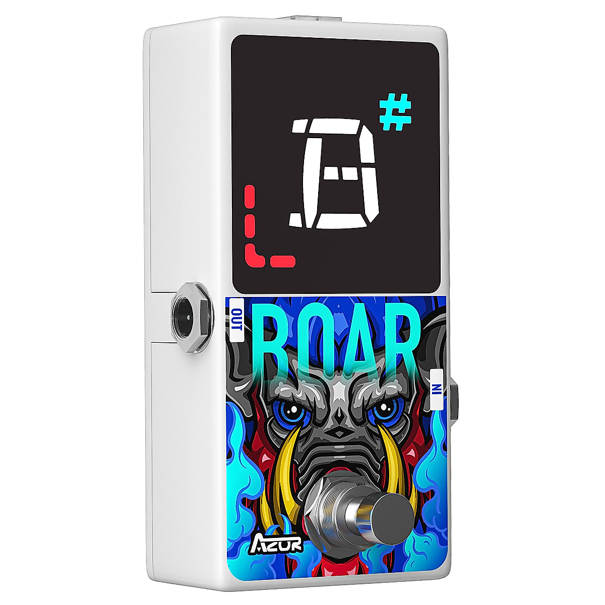 AZOR Tuner Pedal Boar Chromatic Guitar Deluxe Tuner Pedal High Precision for Guitar and Bass True Bypass AP512