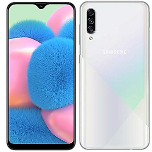Samsung Galaxy A30S w/On-Screen Fingerprint (64GB, 4GB) 6.4", Triple Camera, Dual SIM GSM Unlocked A307G/DS - US + Global 4G LTE International Model (Prism Crush White, 64 GB)