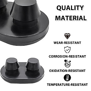 GrliTra Cooler Feet Replacement Non-Slip Rubber Feet for RTIC Coolers Models 45qt 65qt 110qt 145qt Durable Thickened Rubber Feet Outdoor Camping Protection for YETI Cooler Accessories, Black (4 Pcs)
