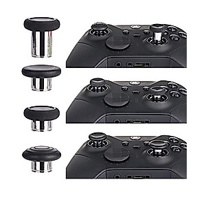 Elite Series 2 Thumbsticks, D-Pads, Paddles Trigger Buttons Replacement with Tools for Xbox One Elite Series 2 Controller Model1797 -Blue… (Black)