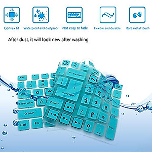 2PCS Keyboard Cover for Acer Nitro 5, Nitro 16 AN16-51/41, Nitro 17 AN17-51/41, Predator Helios 16 18 PH16-71 PH18-71, Predator Helios 300 PH315-55/54/53 PH317-53/54, Nitro 5 AN515-58/57/56/55//45/44