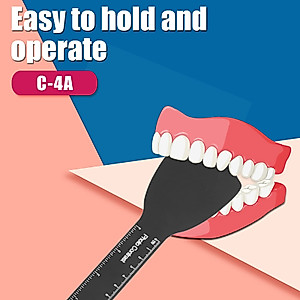 Dental Photography Black Background, PVC Photo Backdrop Board Portable Plate Contrast Image Oral Intraoral Orthodontic Photographic Tooth Shooting Contraster for Teeth Whitening Orthodontic Tool(C-4A)
