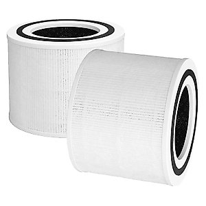 Core 300-RF Replacement Filter Compatible with LEVOIT Core 300 Core 300S Air Purifier, 3-in-1 True HEPA Filter, Part # Core 300-RF (2 Pack)