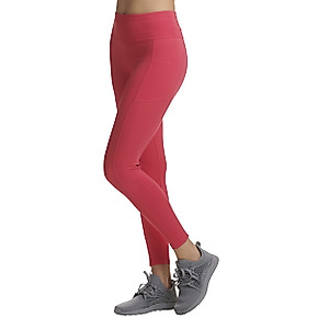 Spalding Women's Activewear 26 inch Inseam Legging with Pockets, Azalea, XL