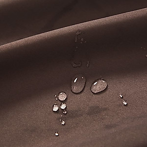 8x5 FT Grill Gazebo Canopy, Outdoor BBQ Grill Gazebo Shelter Tent, 2 Tier Waterproof Top Canopy with Side Metal Shelves for Outdoor, Patio, Backyard, Party, Brown