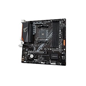 Gigabyte A520M AORUS Elite (AMD Ryzen AM4/MicroATX/5+3 Phases Digital PWM/Gaming GbE LAN/NVMe PCIe 3.0 x4 M.2/2 Display Interfaces/Q-Flash Plus/RGB Fusion 2.0/Motherboard)