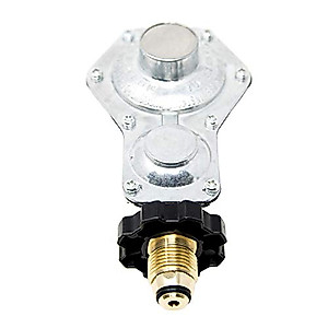 GasOne 2132 Dual POL Fitting Two Stage Propane Regulator for RV, Silver