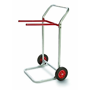 Raymond 750 Folding Chair Dolly with 8" x 1-3/4" Skid-Resistant Rubber Wheels, 180 lbs Capacity, 27-3/4" Width x 43" Height x 22-1/2" Depth