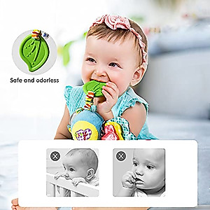 stochastic box Baby Rattle Toy with Baby Mirror,Newborn Toys 0 3 6 Months Brain Development,Great Gift for Girl&boy (Bird)